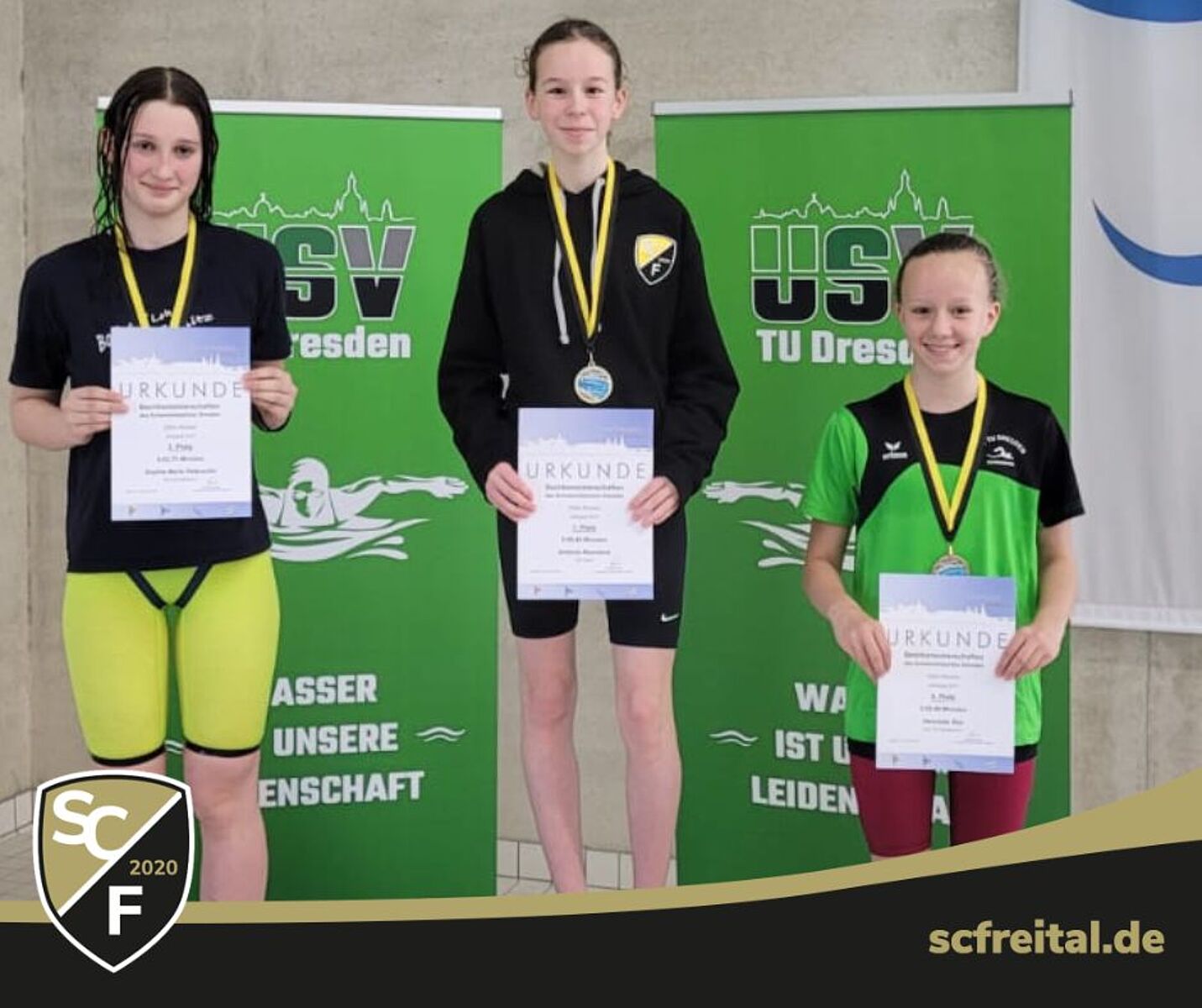 Schwimmen: Meisterschafts-Medaillen für den SCF | Sportclub Freital