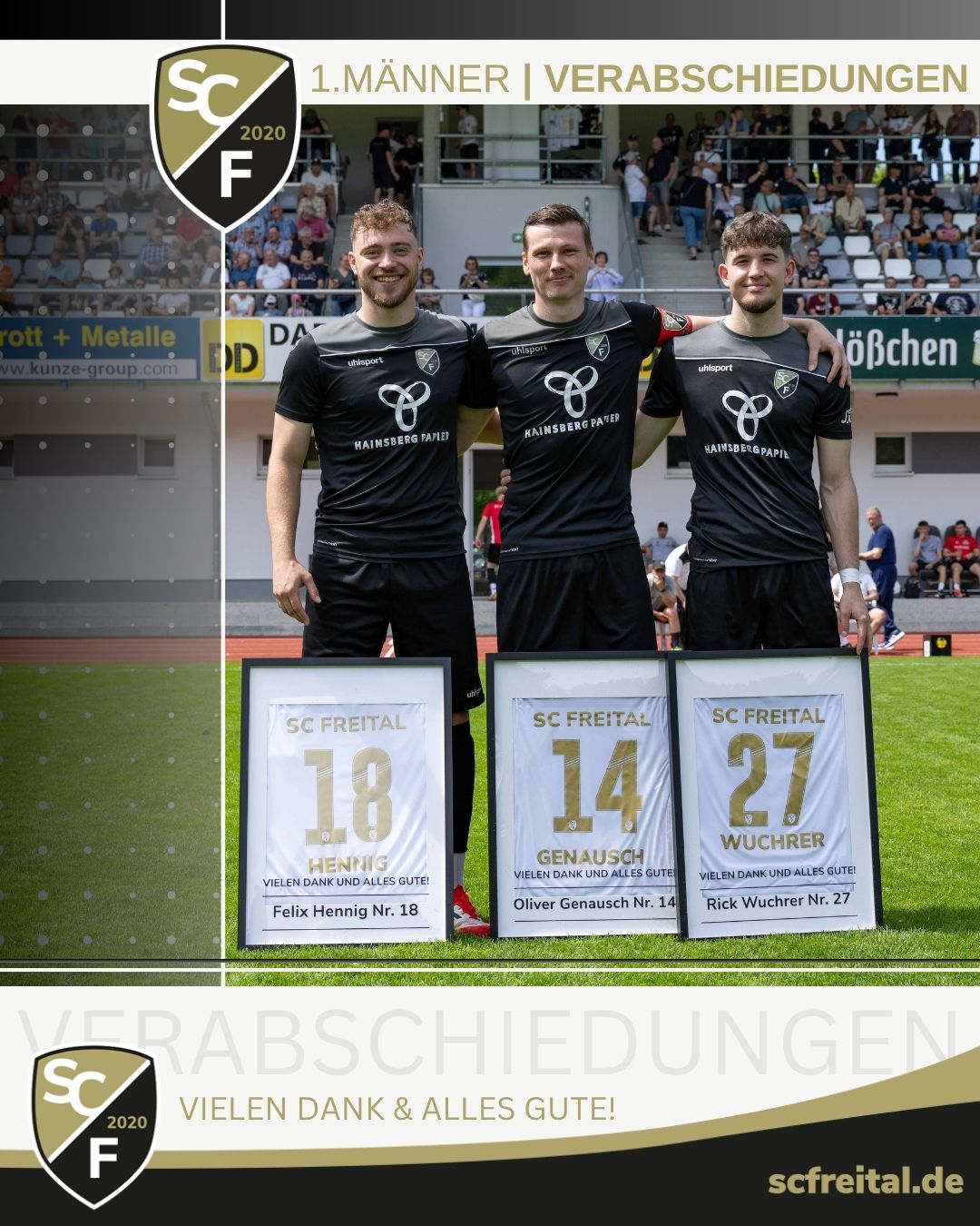 Fußball: Der SCF verabschiedet drei Oberligakicker | Sportclub Freital