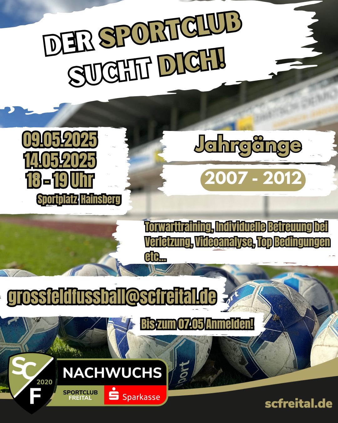 Fußball: Der SCF sucht DICH! | Sportclub Freital