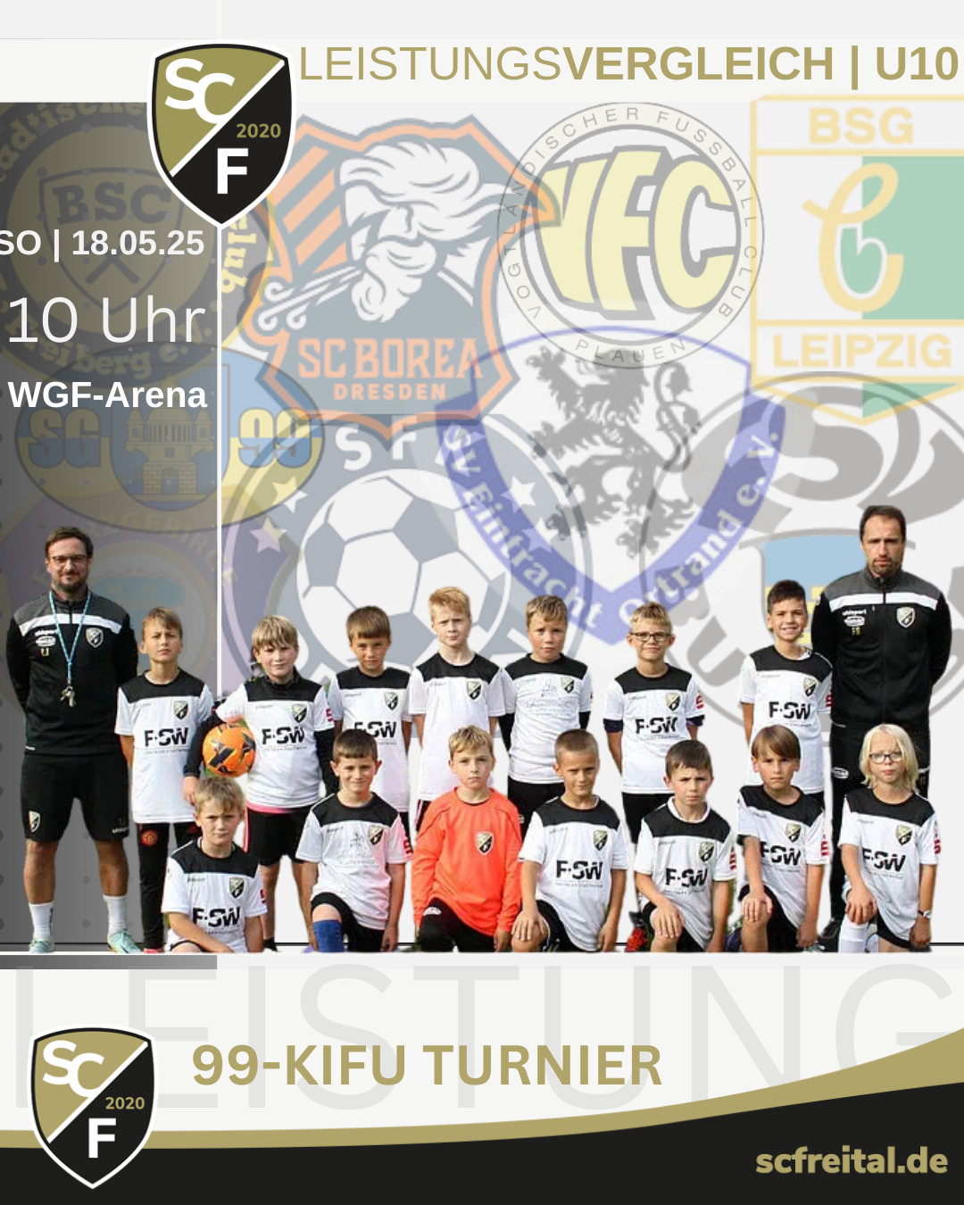 Fussball: Großer U10-Leistungsvergleich in der WGF-Arena | Sportclub Freital